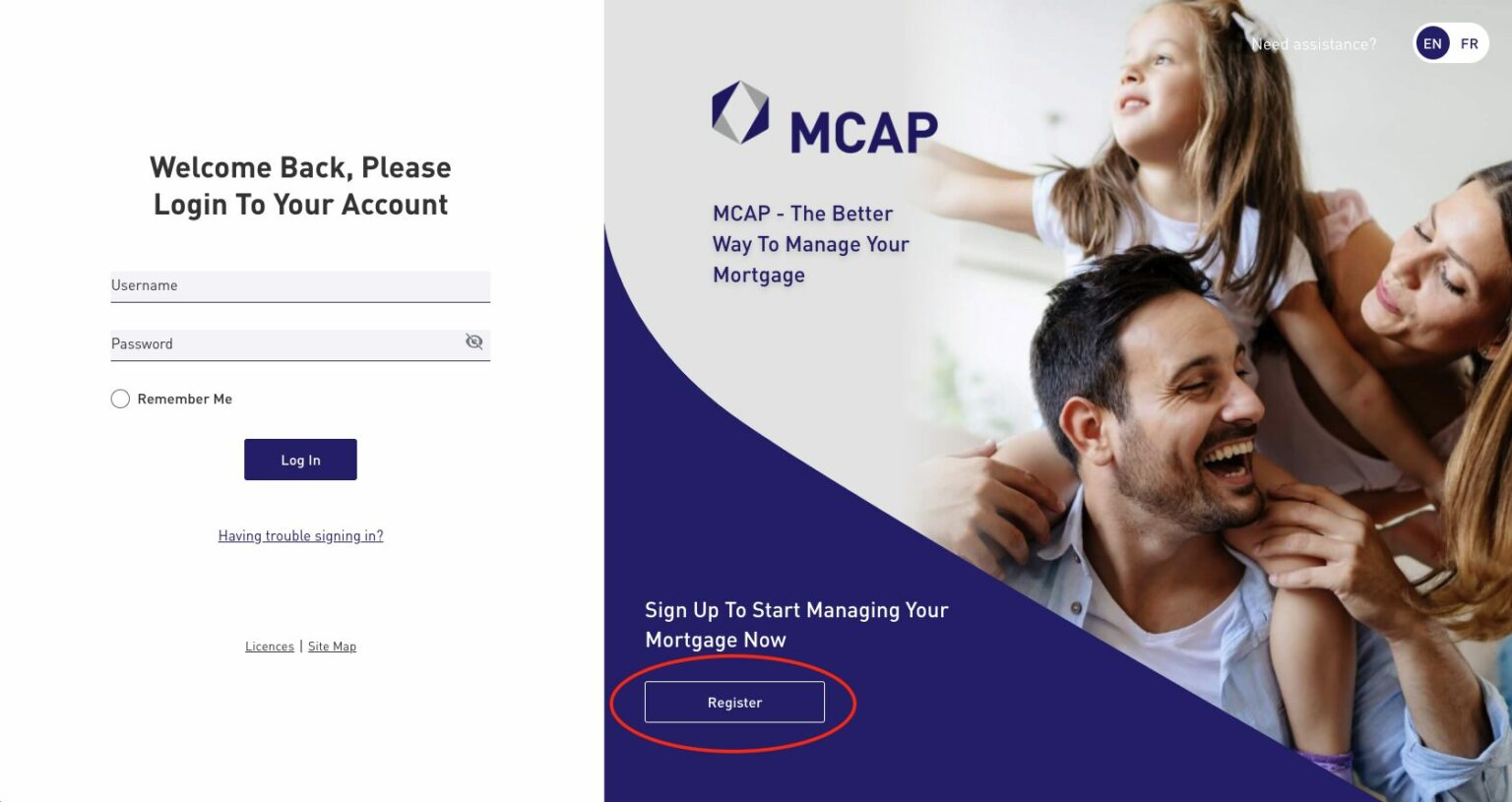 MCAP Online Setup - Patching Mortgage Services